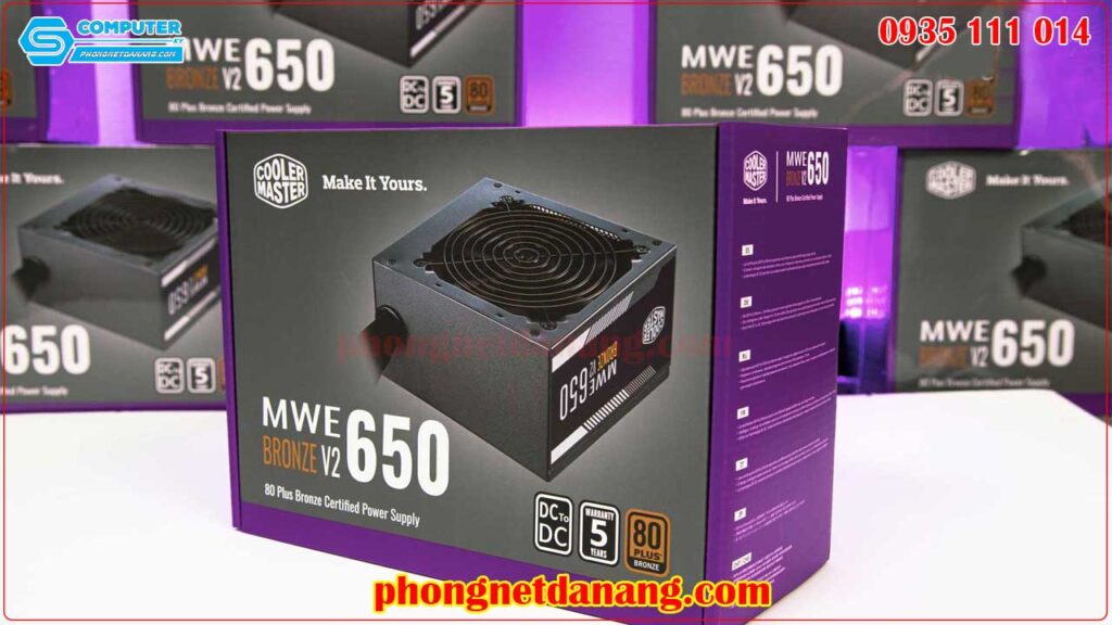 Nguồn máy tính Cooler master MWE 650 BRONZE V2 FULL RANGE